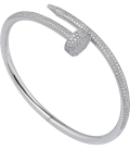 Bratara Cartier Juste Un Clou - Full Diamonds Silver - Luxurya