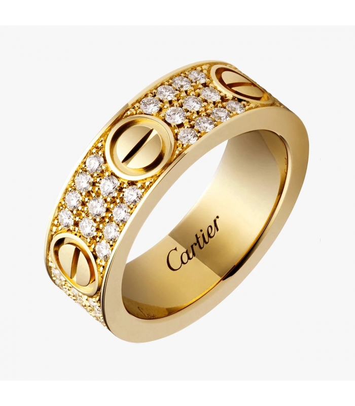 Inel Cartier Love - Full Diamonds Gold - Luxurya